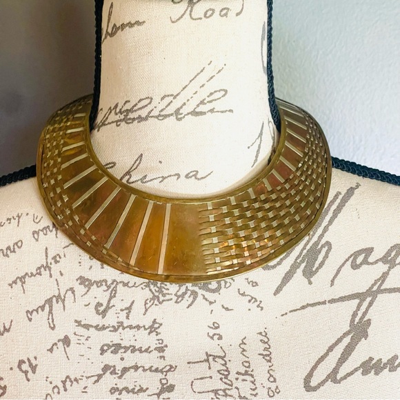 Jewelry | Vintage 7s Egyptian Style Mixed Media Brass Copper Silver ...